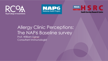 NAP6 Report Launch Event | The Royal College of Anaesthetists